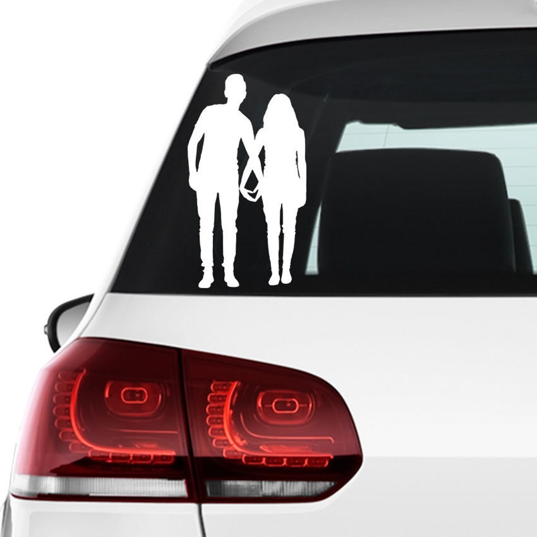 Cute Couple Car Decal Heart Hands Love Wedding or - Etsy