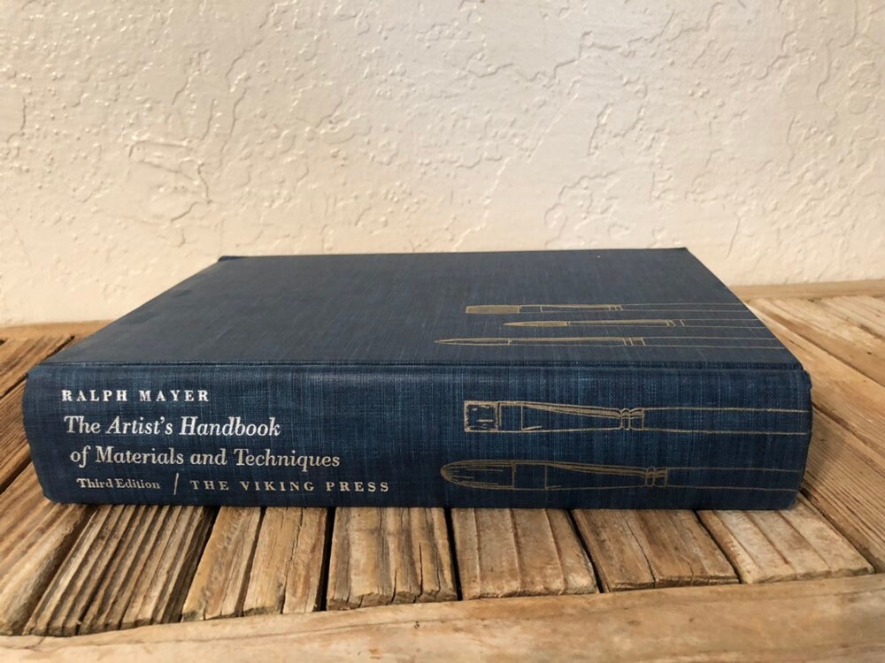 Vintage Book Titled the Artist's Handbook of Materials and - Etsy