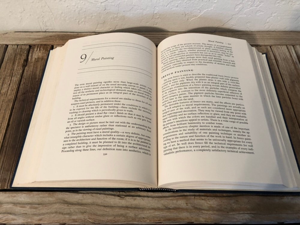 Vintage Book Titled the Artist's Handbook of Materials and - Etsy