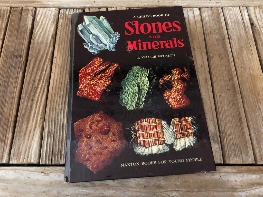Mid Century 1955 A Child's Book of Stones and Minerals Maxton Books for ...