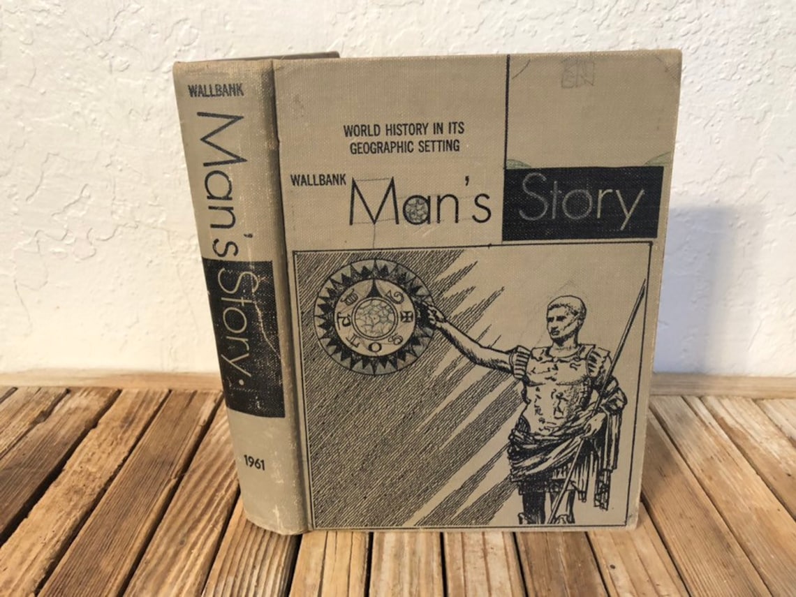 Vintage Man's Story World History In Its Geographic | Etsy