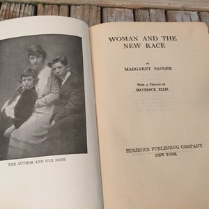 Antique Margaret Sanger Book Titled Woman and the New Race | Etsy