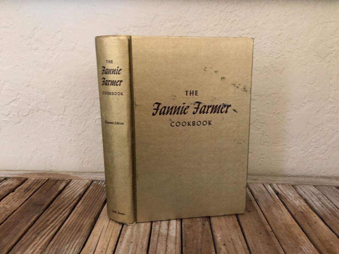 Vintage Book Titled the Fannie Farmer Cookbook - Etsy