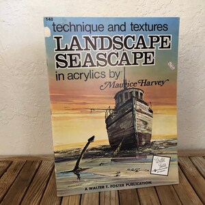 Vintage Book Titled Technique and Textures Landscape Seascape - Etsy