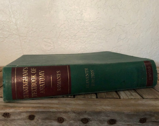 Vintage Book Titled Cunningham's Textbook of Anatomy Oxford University ...