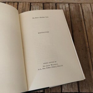 Vintage 1968 Book Titled Beethoven the Master Musicians Marion M.scott ...