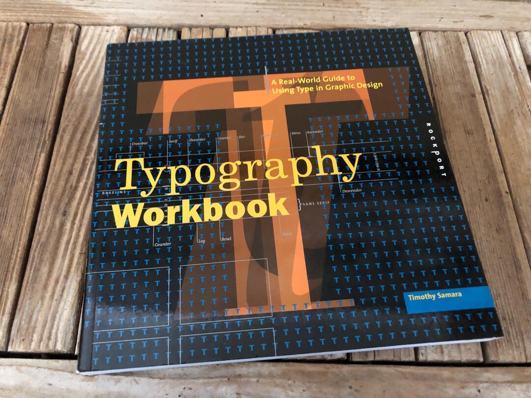 Vintage Book Titled Typography Workbook A Real-world Guide to Using ...