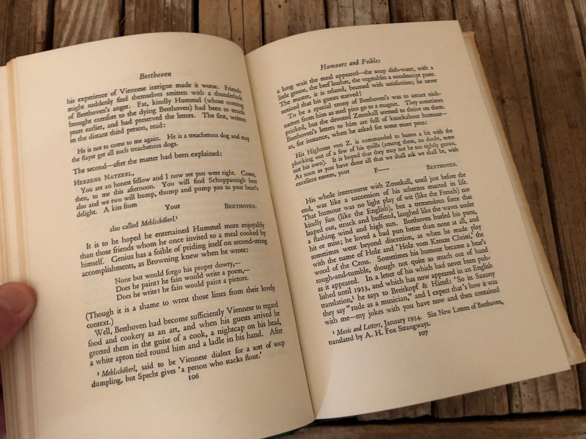 Vintage 1968 Book Titled Beethoven the Master Musicians Marion M.scott ...