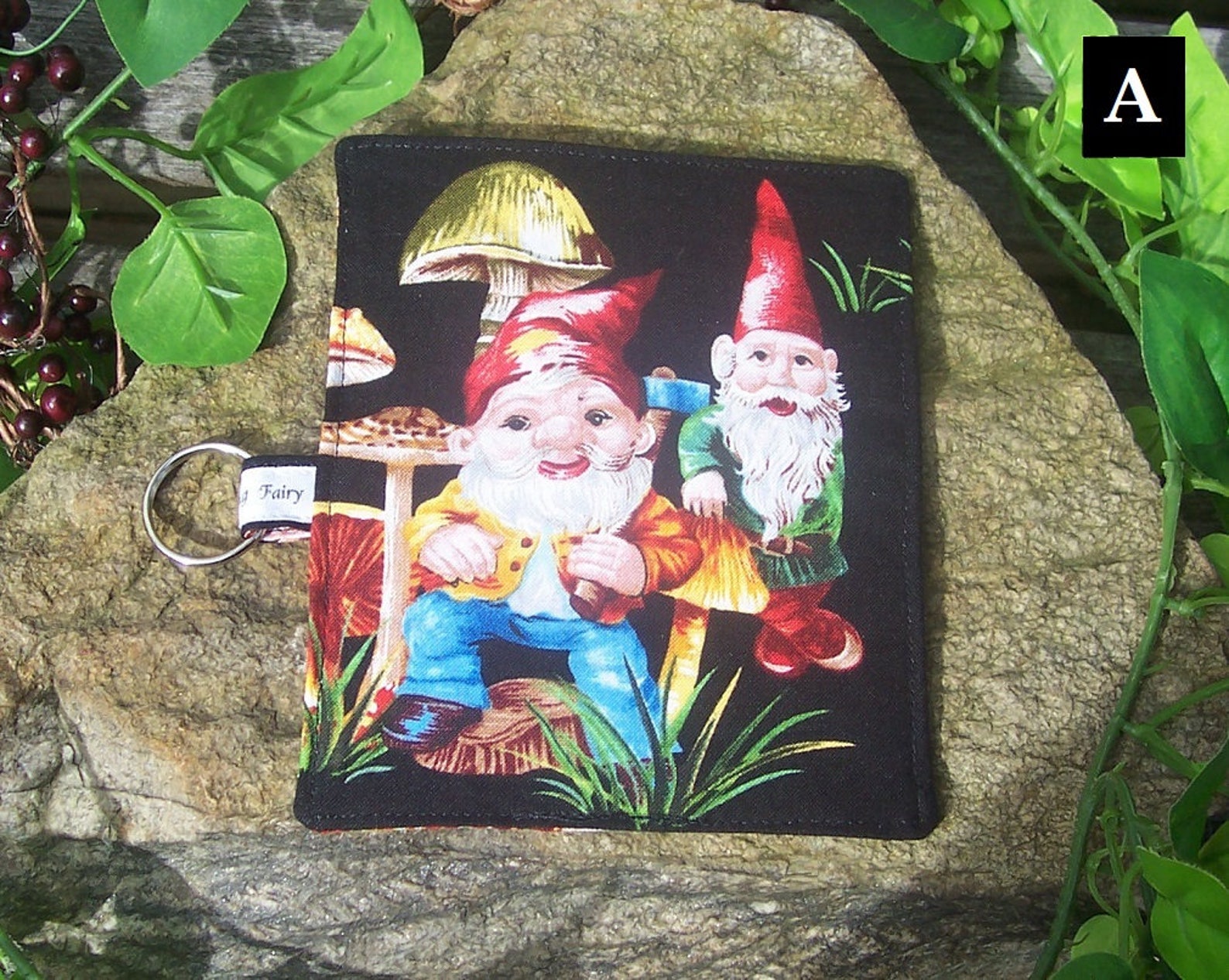 Gnome Business Card Holder Wallet Gnome Toadstool Fairy - Etsy