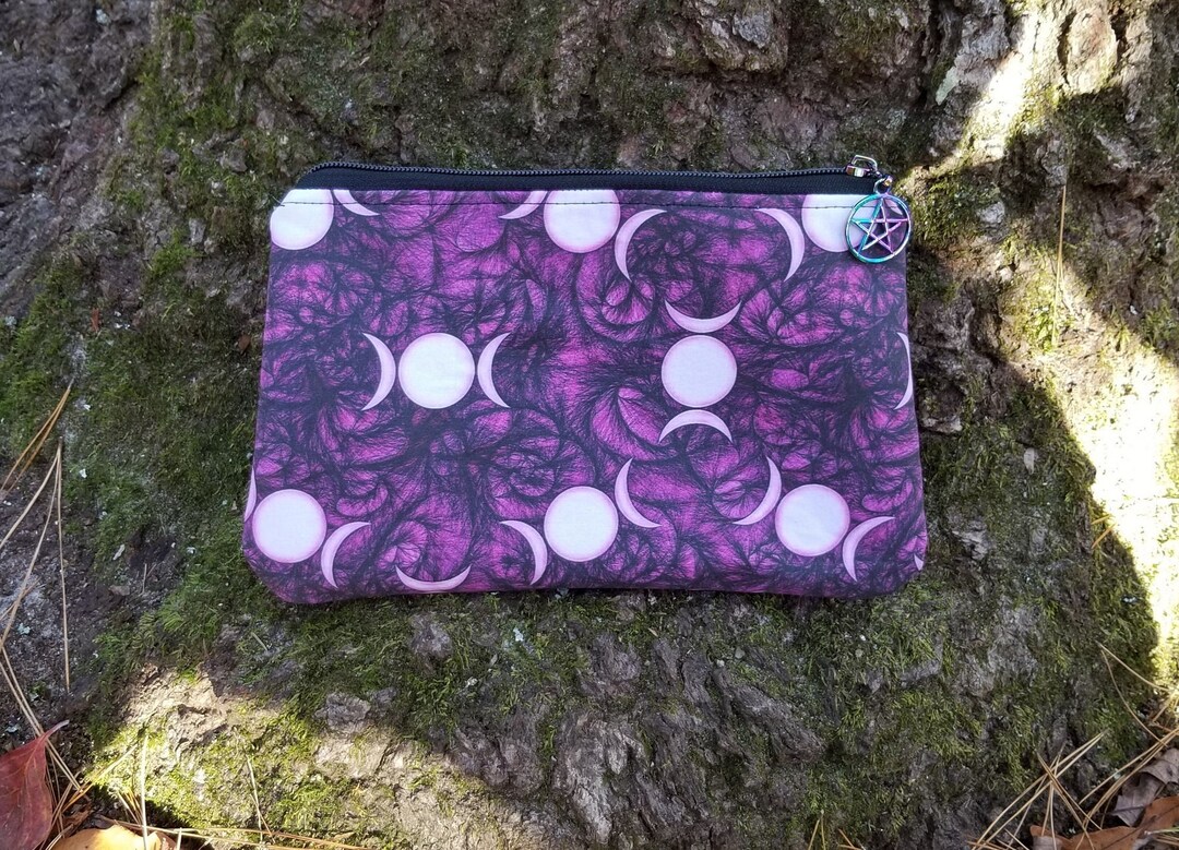 Pagan Witch Goddess Zipper Pouch - Pagan Change Purse - Goddess Symbol ...