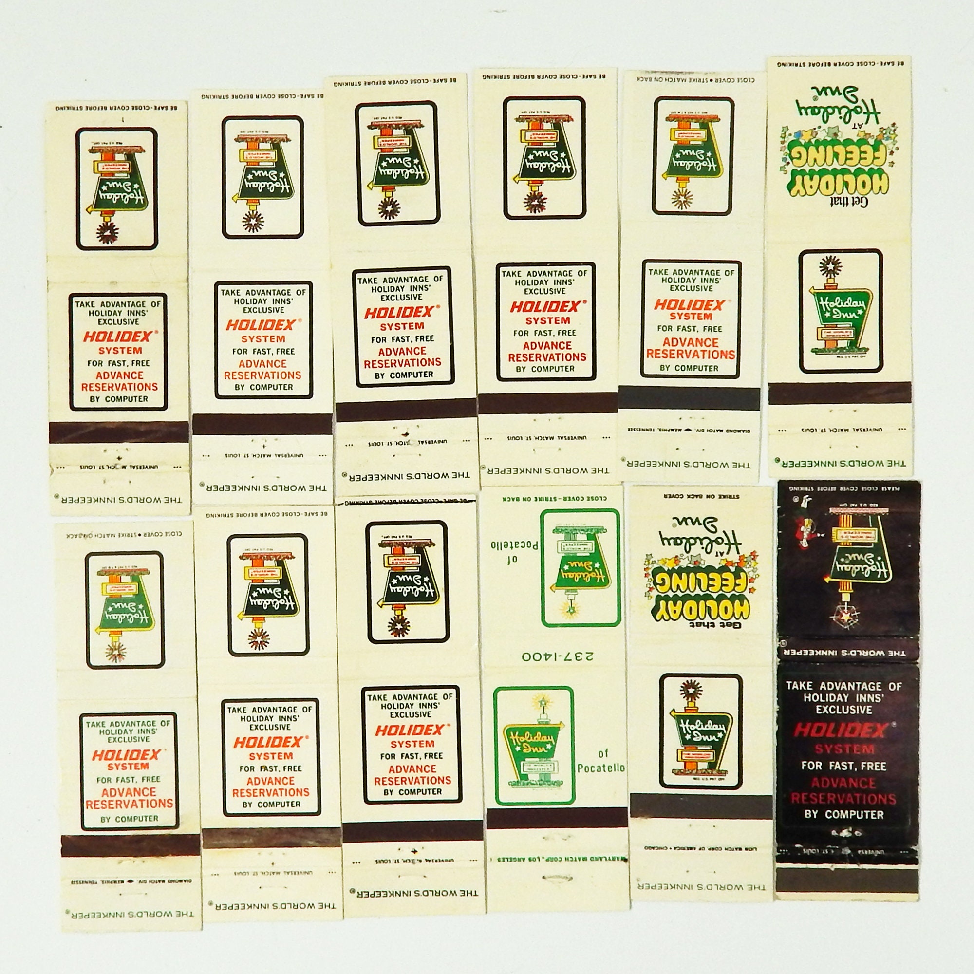 Holiday Inn Vintage Matchbook Covers Lot of 12 All From - Etsy