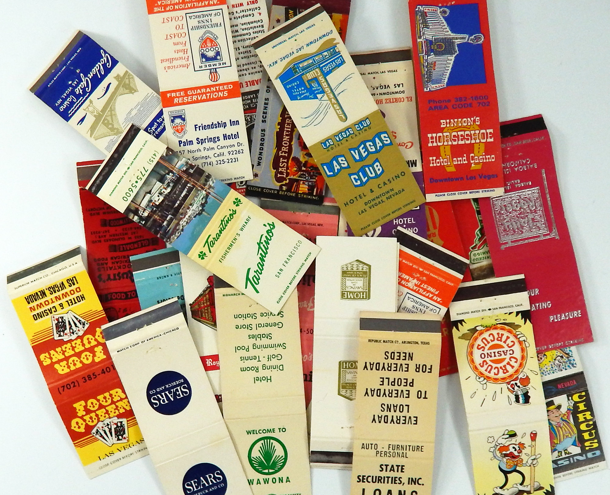 Matchbook Covers Lot of 20 Vintage Restaurants, Hotels, Attractions ...