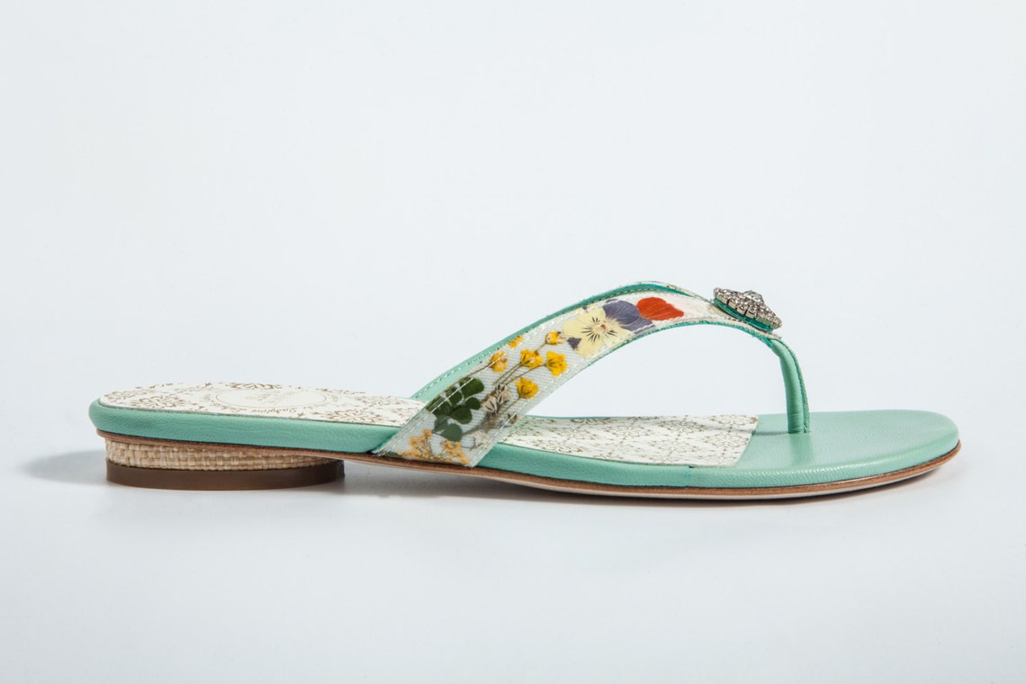 Floral Fun: Patent Pending Shoes With Real Pressed Flowers. Every ...
