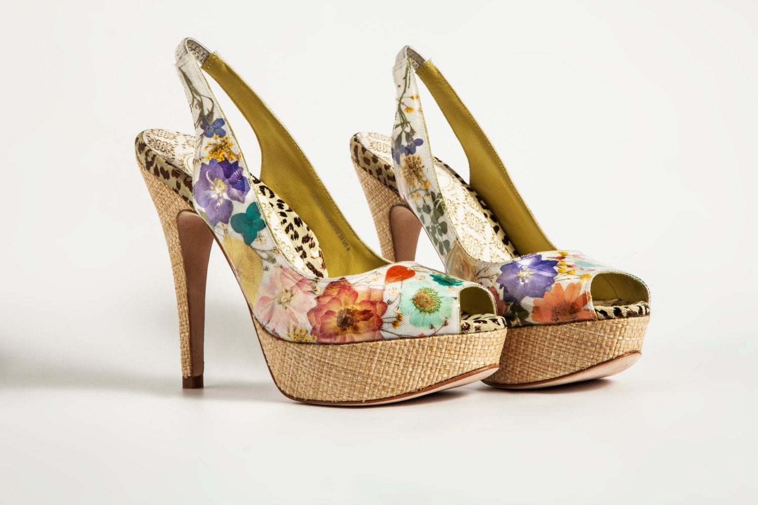 Floral Embrace:patent Pending Shoes With Real Pressed Flowers.every ...