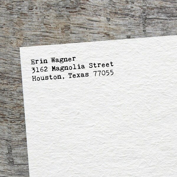 Self Inking Address Stamp - Etsy