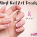 Awareness Ribbon Nail Decal Vinyl Cancer Set of 25 for Manicure ...