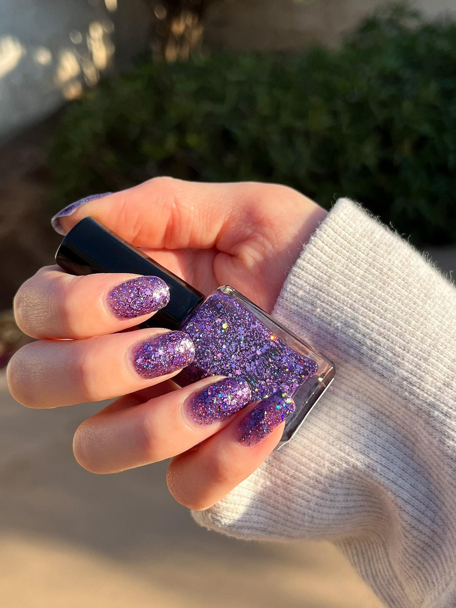 Valentine's Day Duo - XOXO & Atomic Purple - Holographic Glitter Heart ...