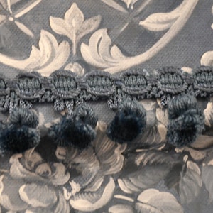 Pair of Intense Powder Blue Velvet Curtains With Precious - Etsy