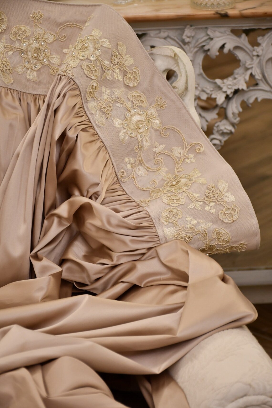 Precious Satin Curtain in Precious Renaissance Silk “vittoria” Pink - Etsy