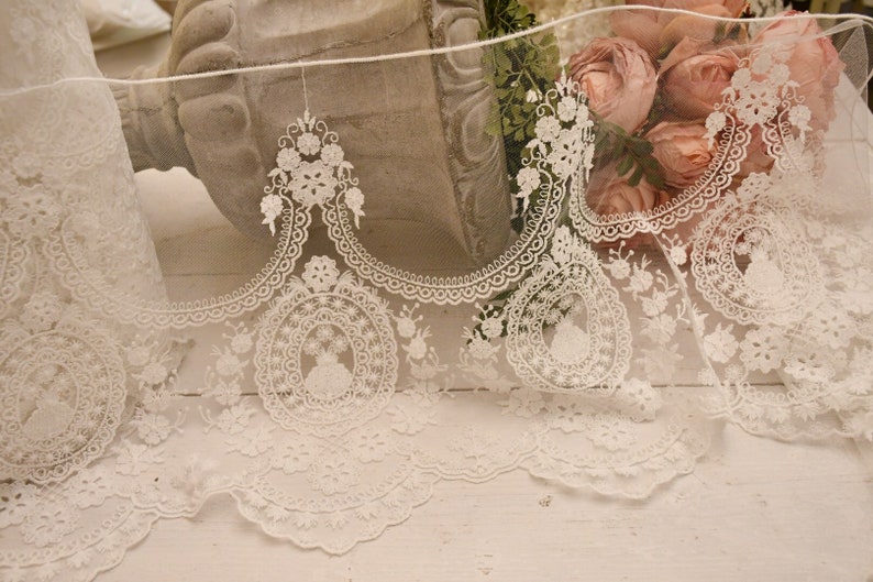 Elegant and Refined Italian White Cotton Lace “madame” - Etsy
