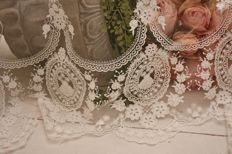 Elegant and Refined Italian White Cotton Lace “madame” - Etsy