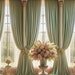Sage Green Italian Georgette Curtain Italian Luxury - Etsy UK