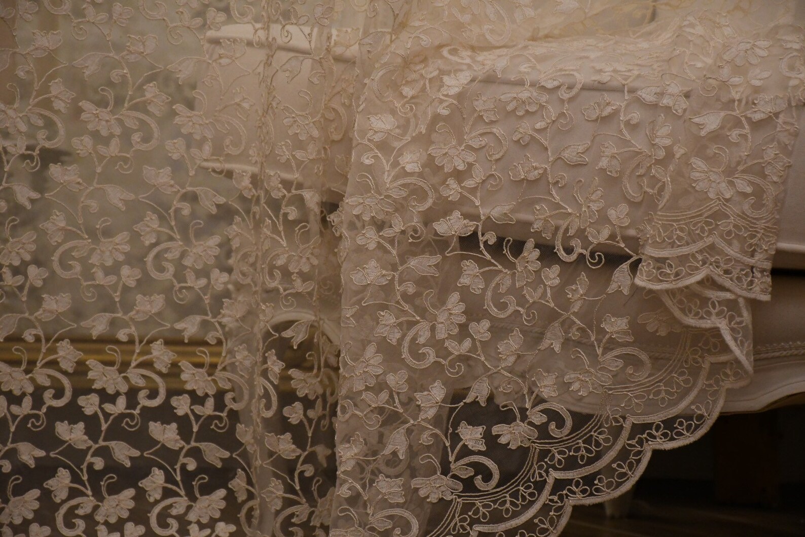 Tenda pizzo meraviglioso ricamo collezione tende preziose | Etsy