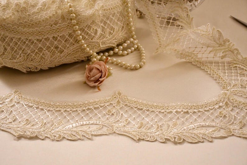 Beautiful Lace Border in Neoclassical Style - Etsy