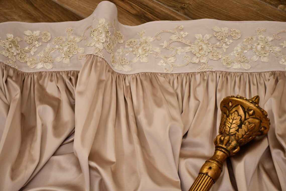 Precious Satin Curtain in Precious Renaissance Silk “vittoria” Pink - Etsy