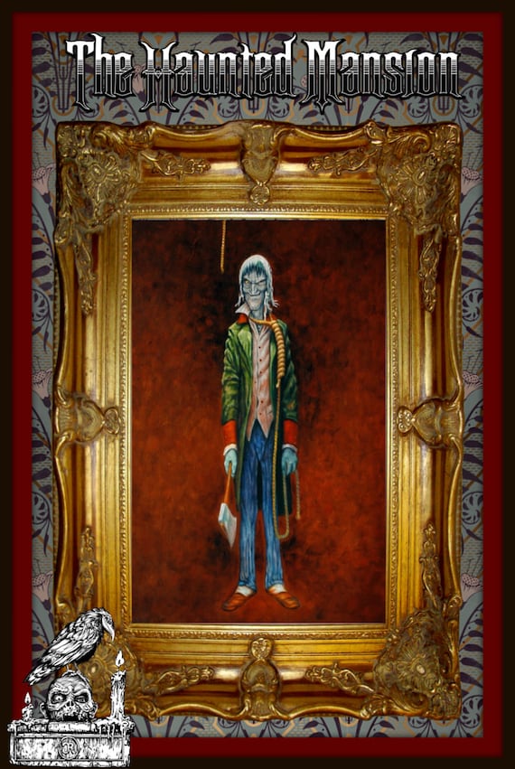 The Haunted Mansion hatchet Ghost 18 X - Etsy