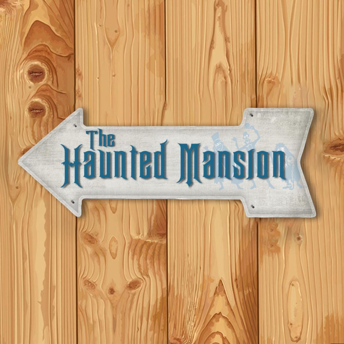 The Haunted Mansion - Tin Sign, Arrow - Etsy