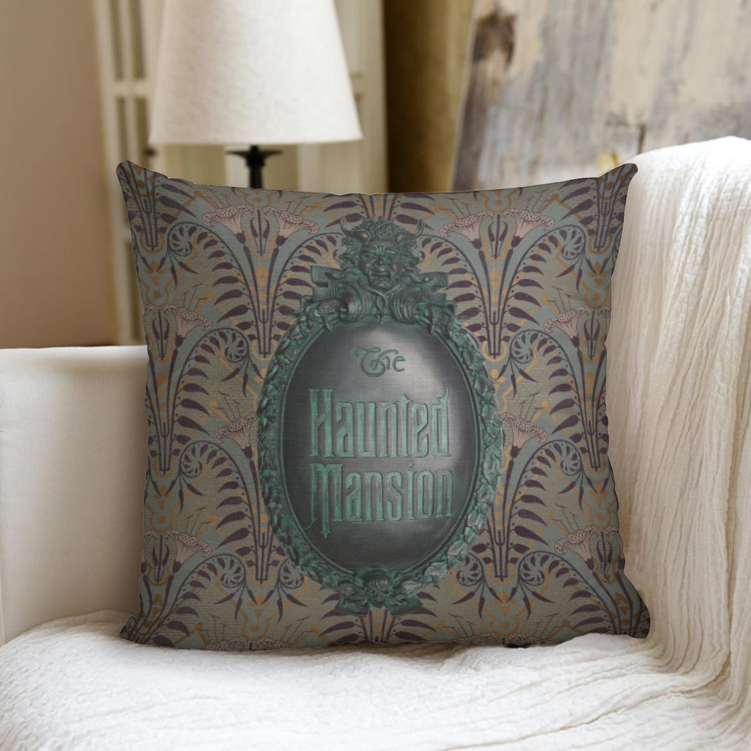 The Haunted Mansion Plaque - Couch Pillow With Pillow Inserts - Etsy