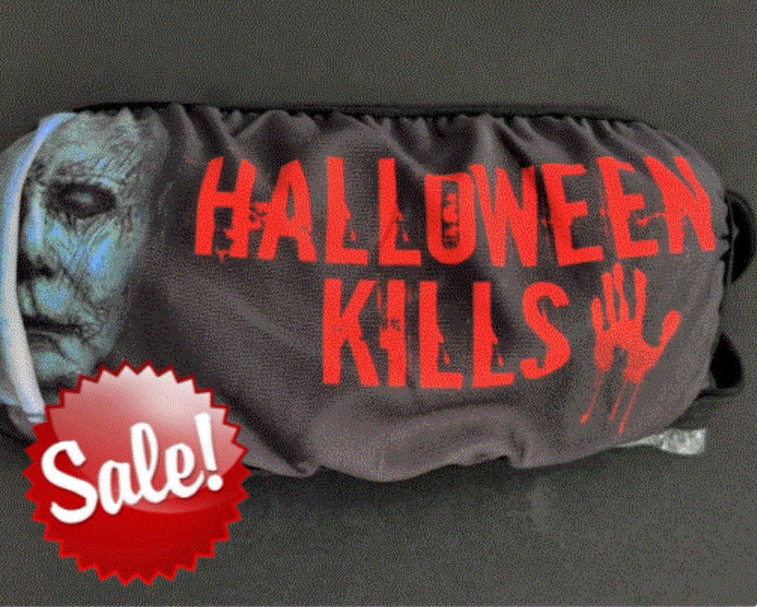 NEW!!!!! HALLOWEEN KILLS, Face Mask, "one Size/adult" Adjustable Straps ...