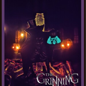 The Hat Box Ghost - Embroidered Patch, Head Glows in the Dark! IRON ON ...