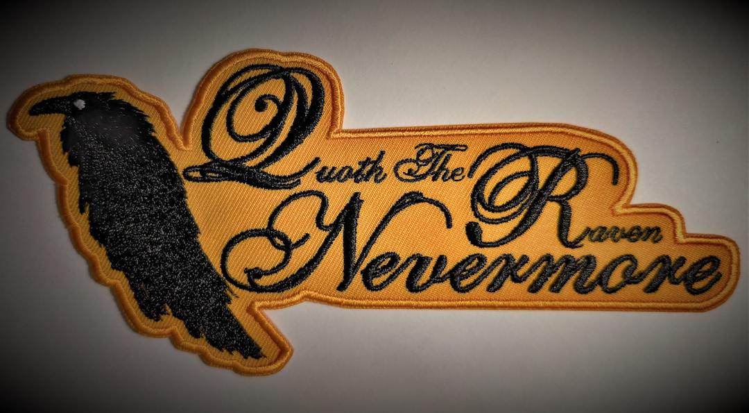 Quoth the Raven, "nevermore" - Iron on Patch - Etsy
