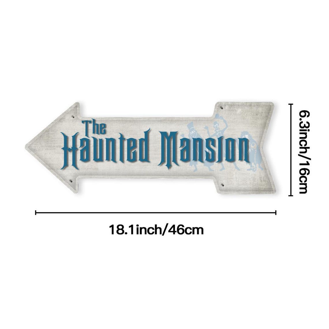 The Haunted Mansion - Tin Sign, Arrow - Etsy