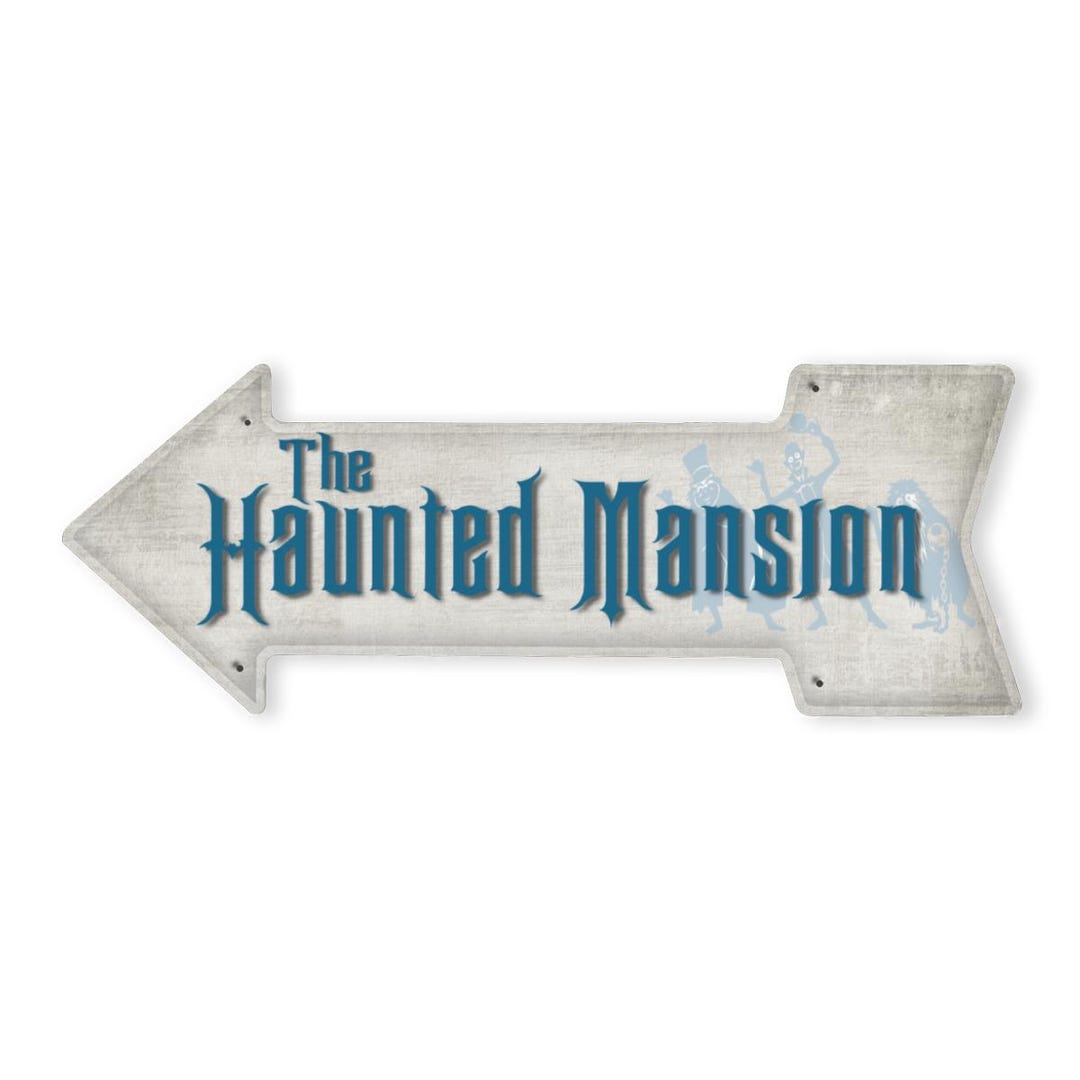 The Haunted Mansion - Tin Sign, Arrow - Etsy