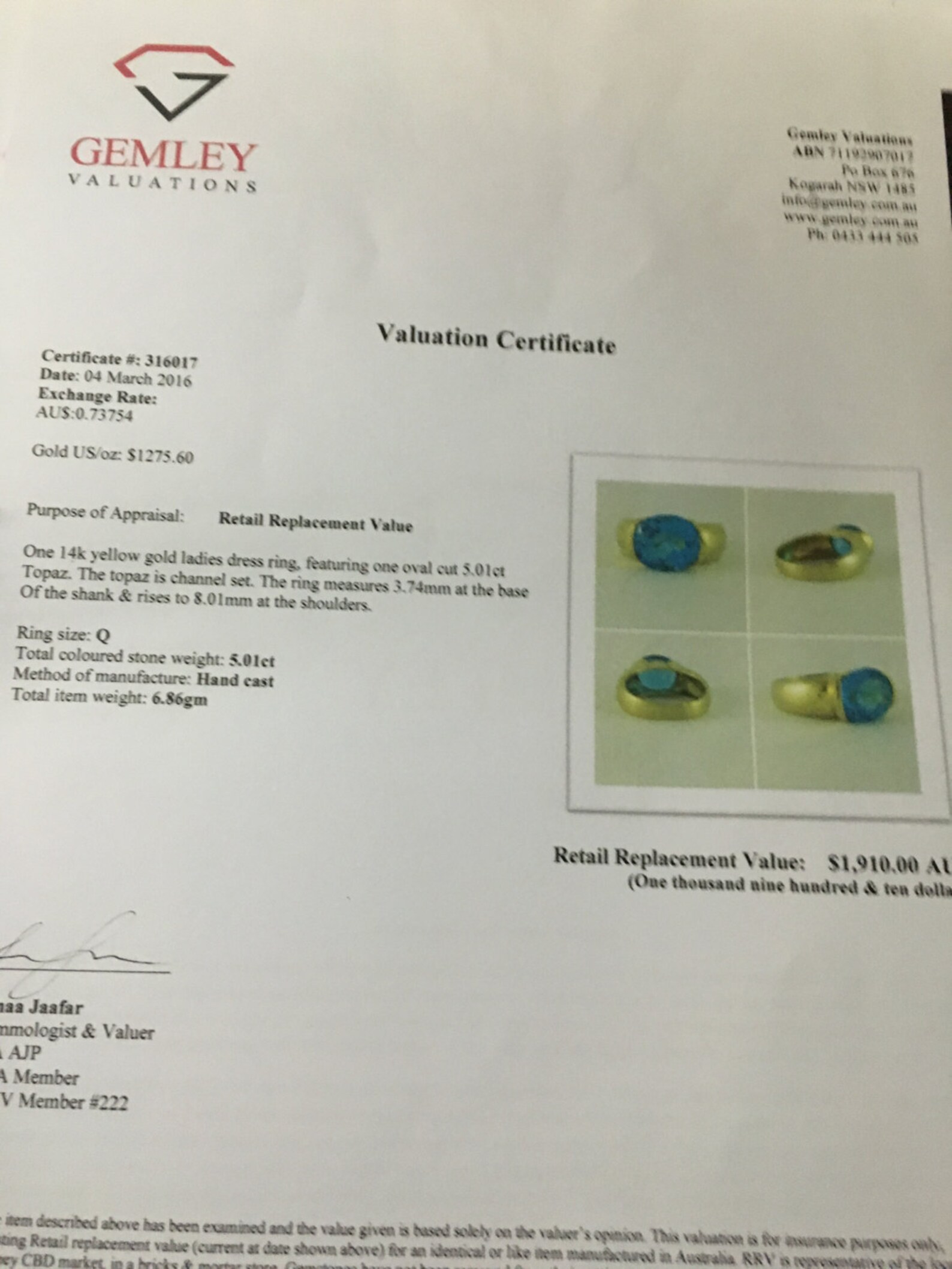 Vintage Solid 14k 575 Gold Ringhuge 5 Carat Natural Blue - Etsy