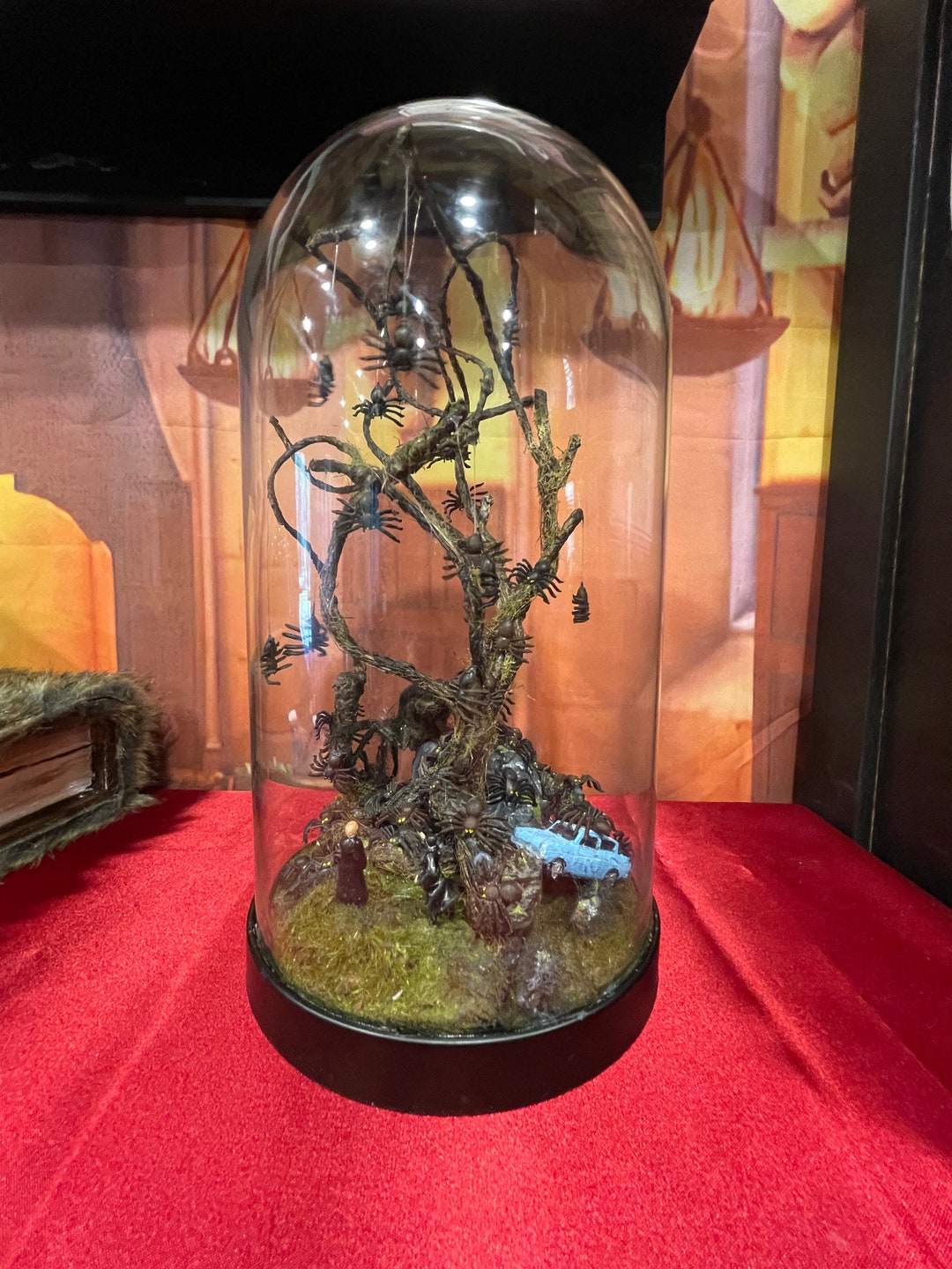 The Giant Spider in the Dark Forrest in Glass Dome - Etsy