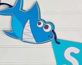 Shark banner | Etsy
