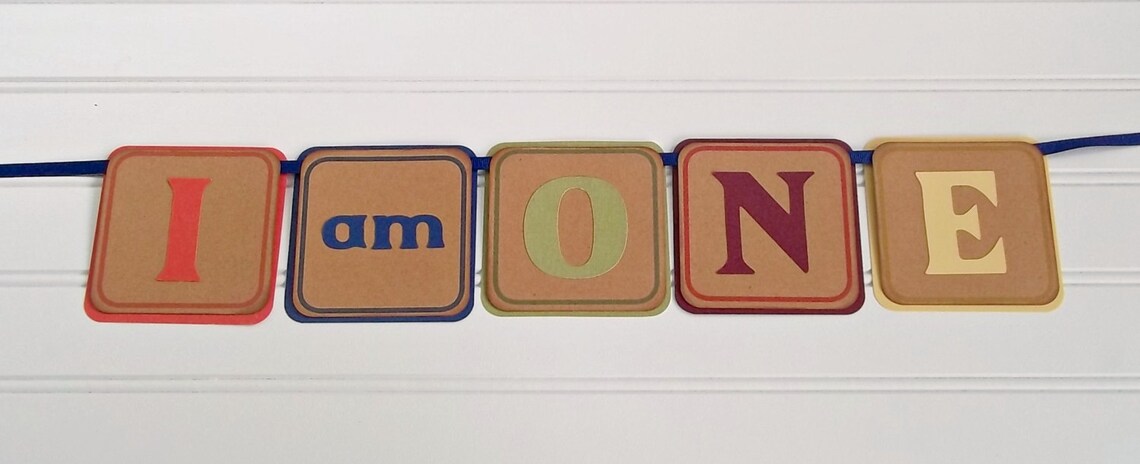 Abc's Blocks Birthday Banner ABC and 123's Birthday | Etsy