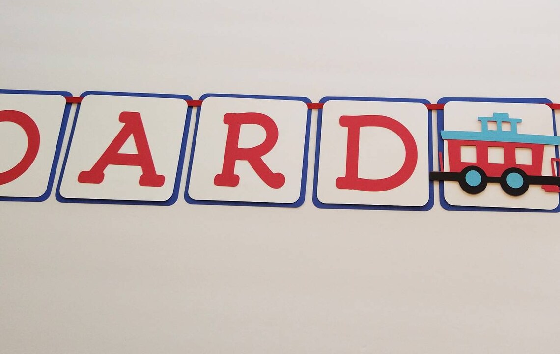 All Aboard Train Banner Train Birthday Party Banner Train - Etsy