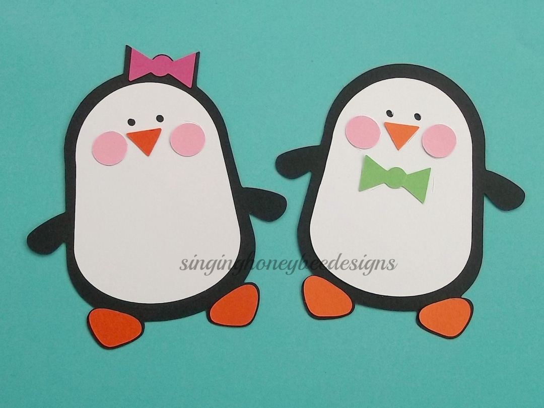 Penguin Die Cut, Penguin Diecut, Penguin Cutouts, Penguin ...