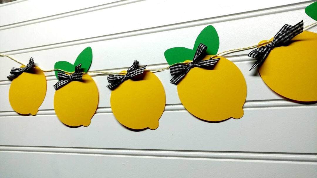 Farmhouse Style Lemon Banner Coffee Bar Banner Lemon Decorations Lemon ...