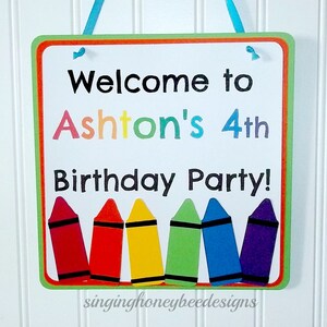 Color Crayon Cake Topper Set, Color Crayon Table Centerpiece, Color ...