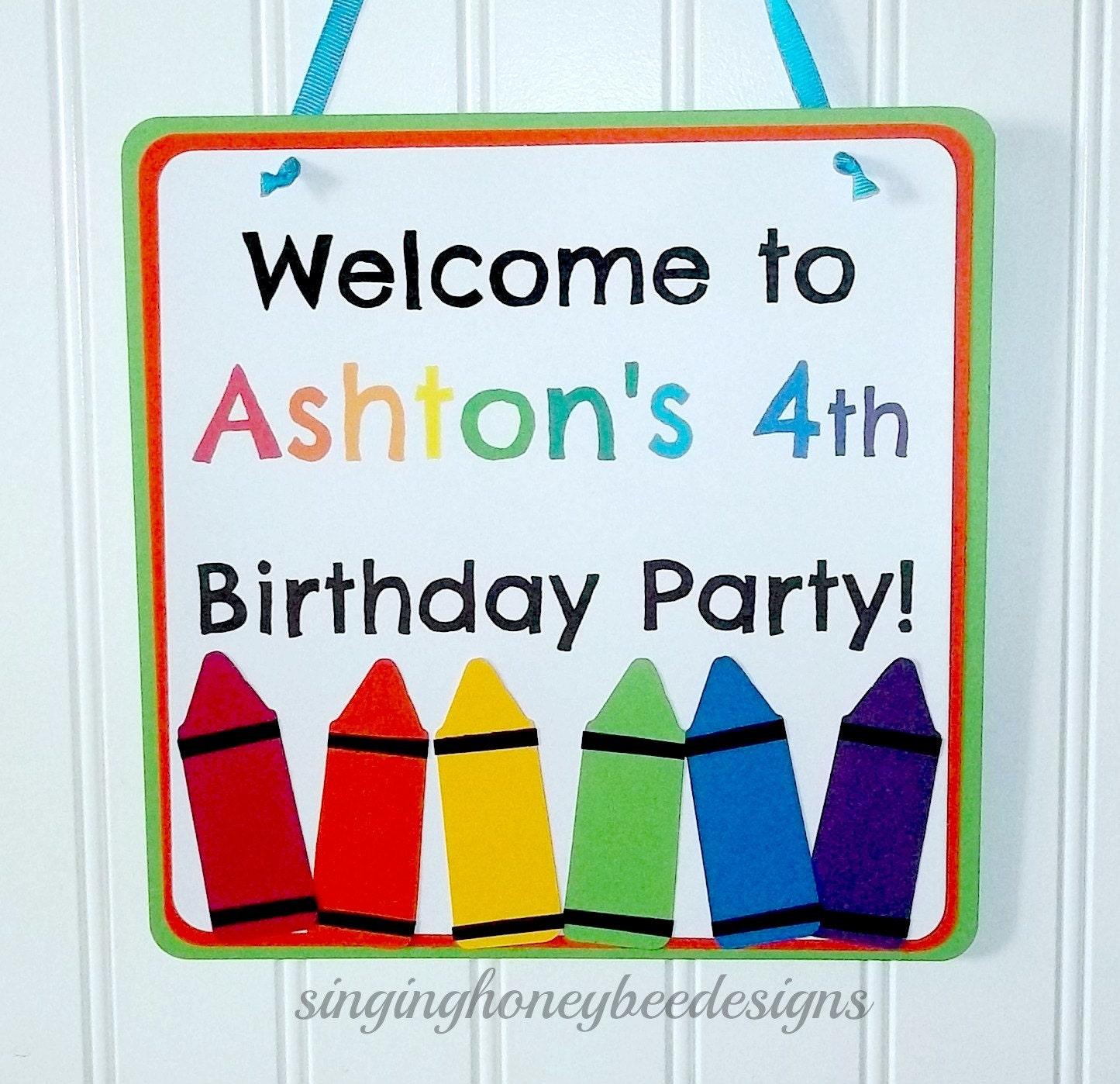 Color Crayon Cake Topper Set, Color Crayon Table Centerpiece, Color ...