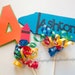 Color Crayon Cake Topper Set, Color Crayon Table Centerpiece, Color ...