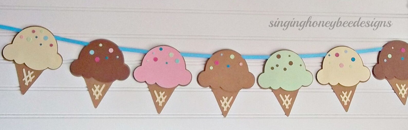 Ice Cream Banner Ice Cream Party Ice Cream Social Ice Cream - Etsy