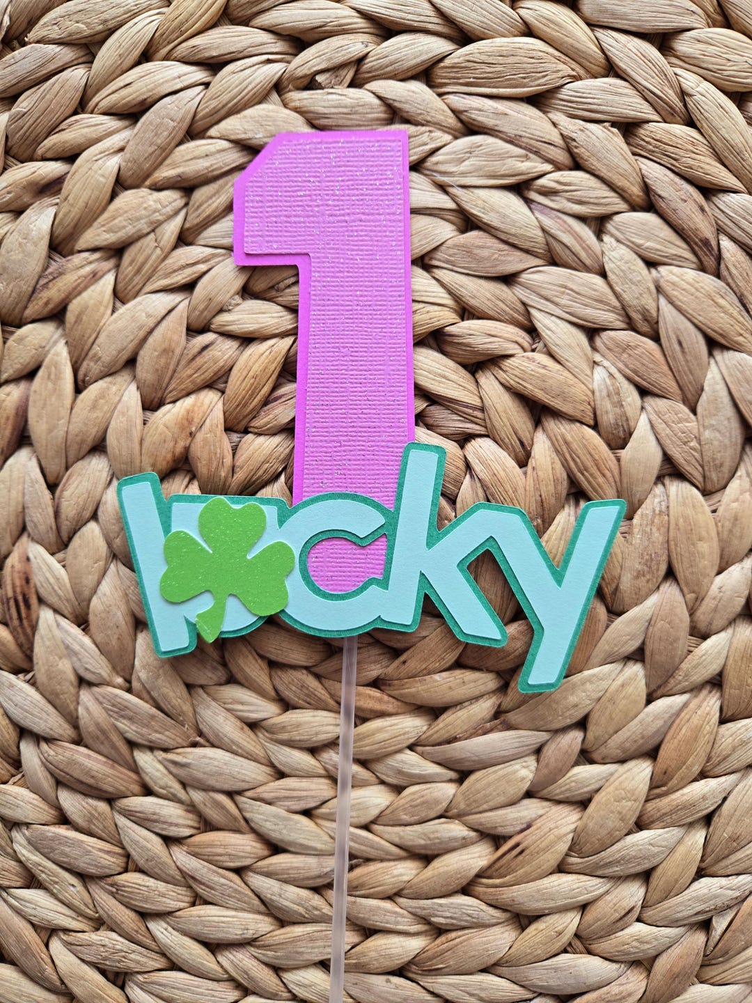 Lucky One Cake Topper, Two Lucky Cake Topper, St Patrick's Birthday ...