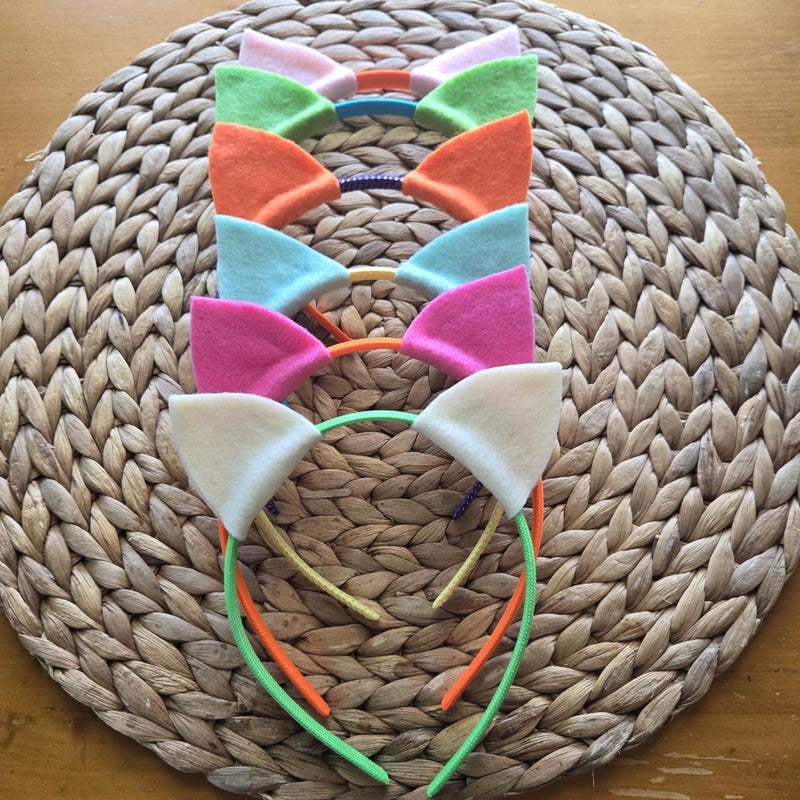 Cat Ear Headband - Etsy